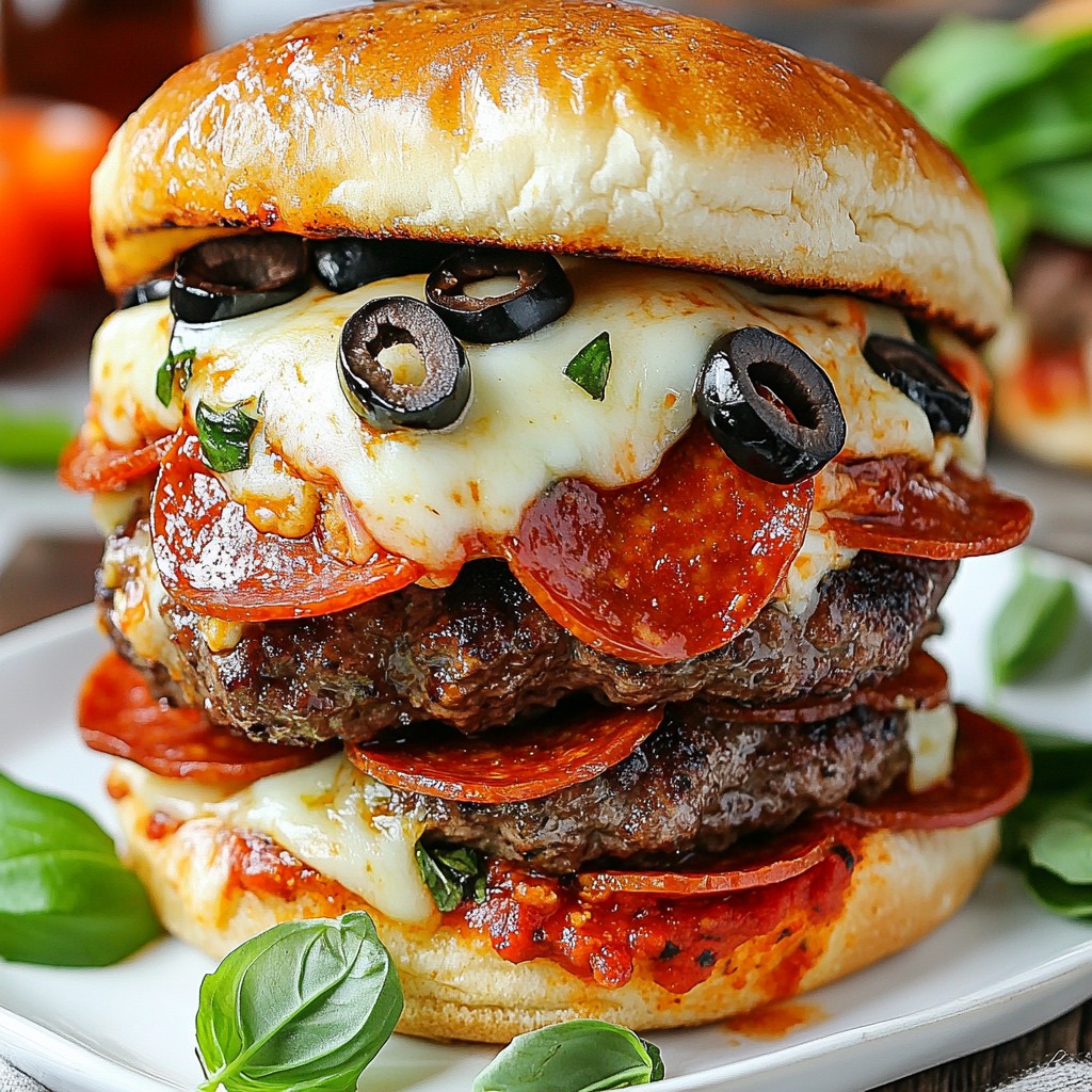 Ultimate Pizza Burgers Tasty and Simple Meal Idea - Recipe Website